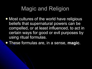 Magic and religion lecture | PPT