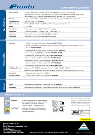 Magicard pronto | PDF