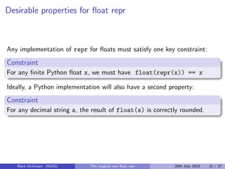 Magical float repr | PDF