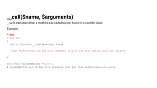 Magic function in PHP | PPTX