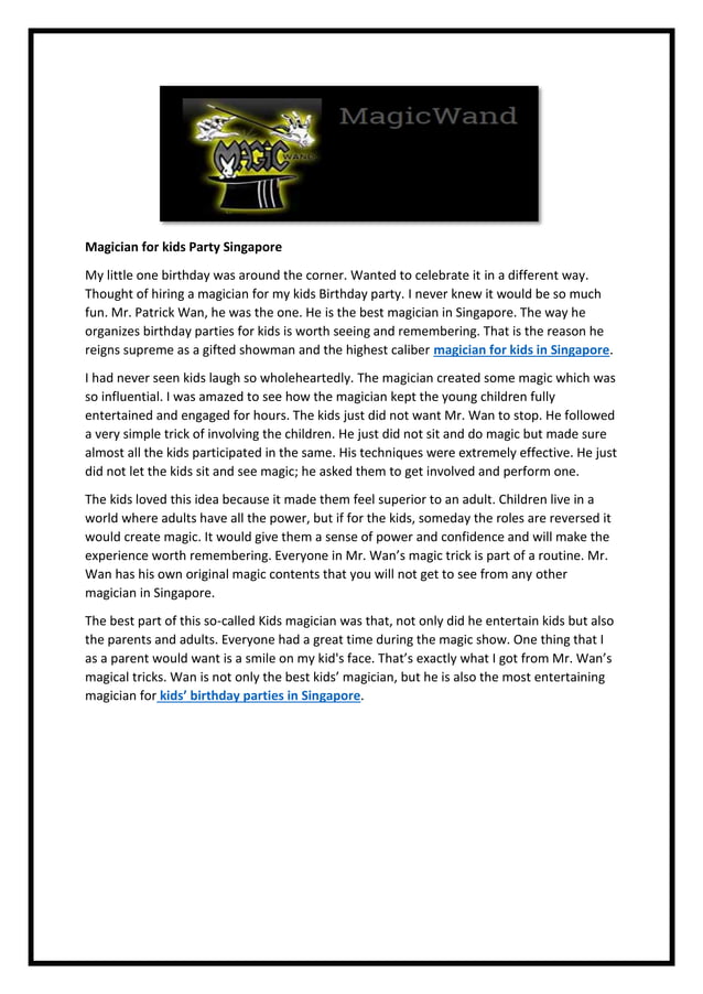Magician For Kids Party Singapore PDF magician-for-kids-party-singapore-pdf