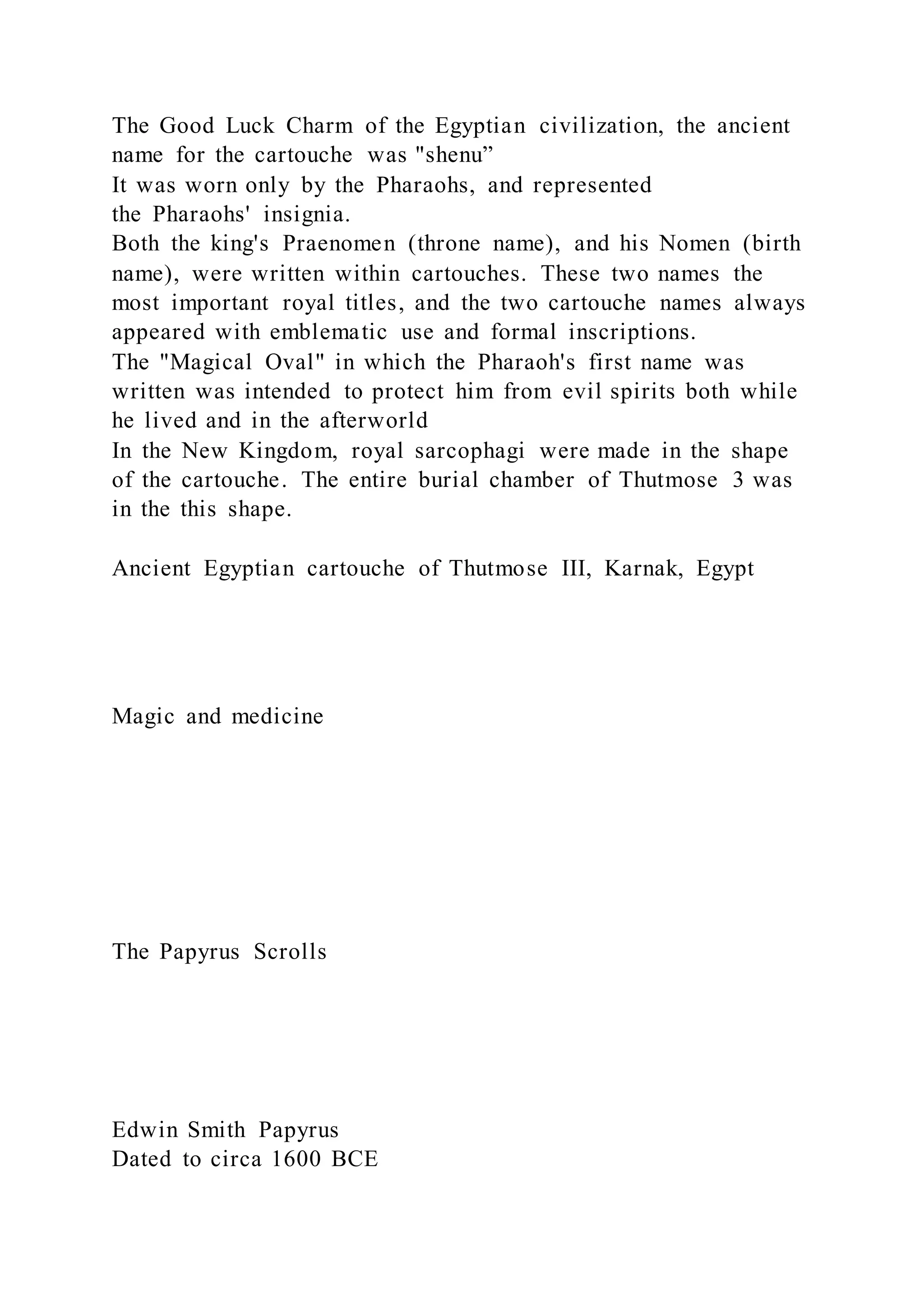 Magic in ancient Egypt 1Introduction | DOCX