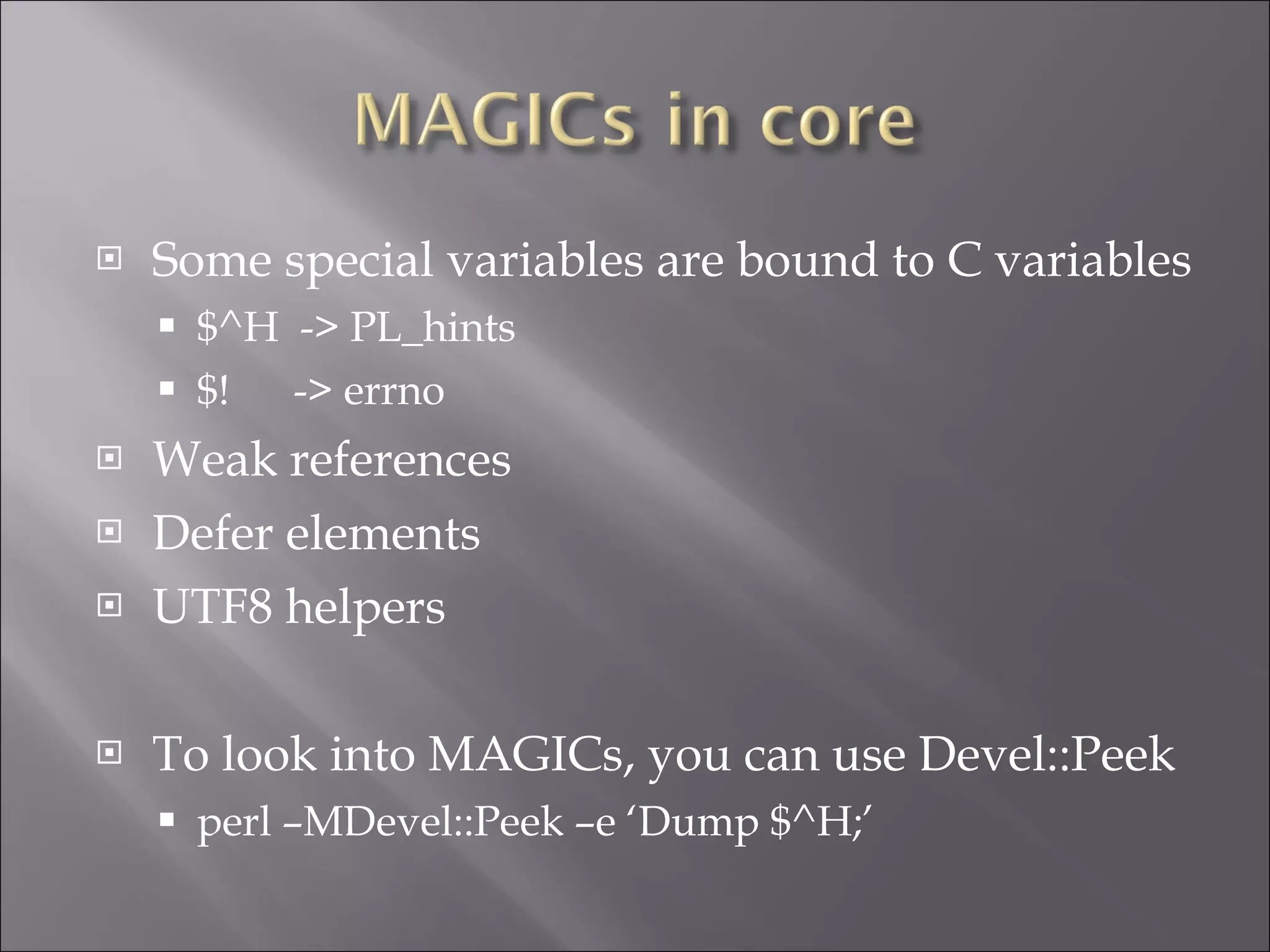 Introduction to Perl MAGIC | PPT
