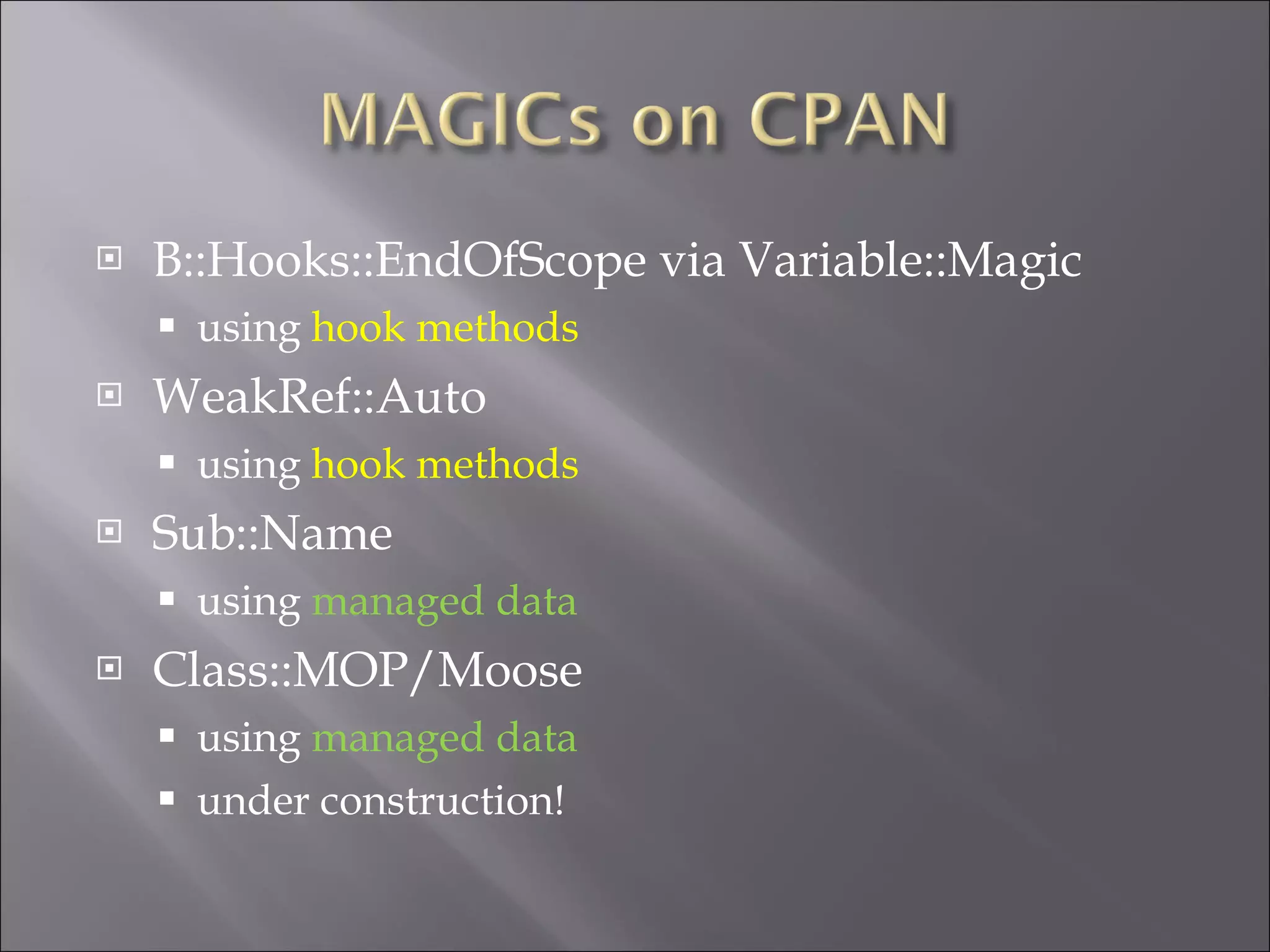 Introduction to Perl MAGIC | PPT