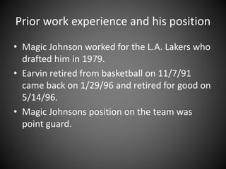 Magic johnson | PPTX | Basketball | Sports