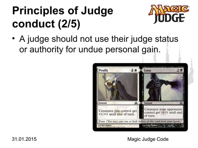 Magic judge conduct | PPT