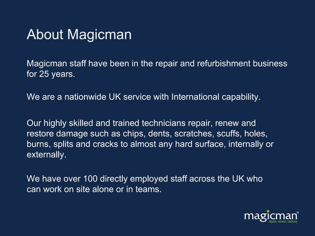 Construction Services from Magicman | PPT