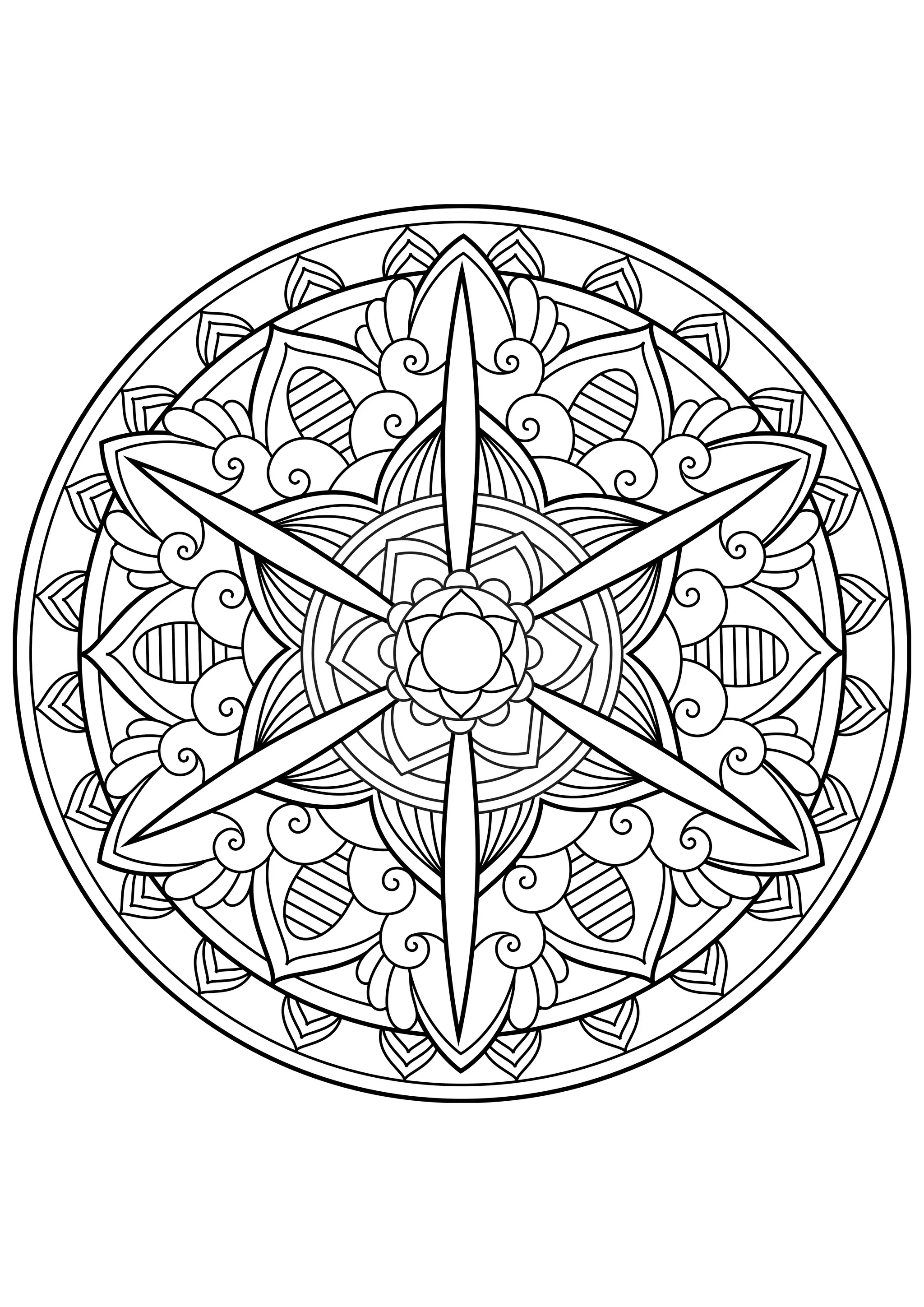 Magic Mandalas - Printable Coloring Pages for Adults | PDF | Law