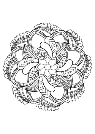 Magic Mandalas - Printable Coloring Pages for Adults | PDF | Law
