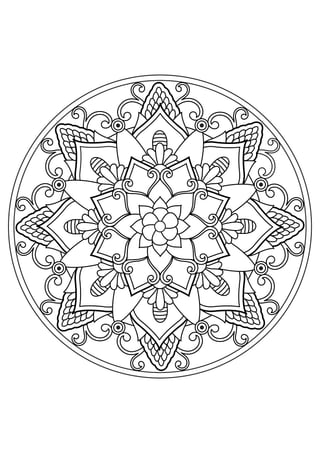 Magic Mandalas - Printable Coloring Pages for Adults | PDF