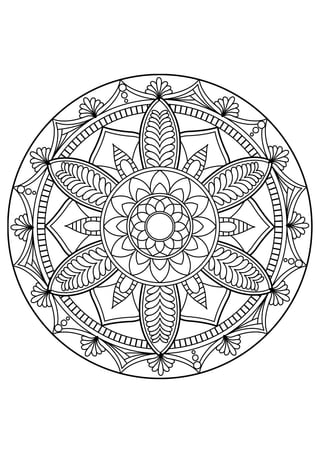 Magic Mandalas - Printable Coloring Pages for Adults | PDF | Law
