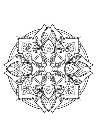 Magic Mandalas - Printable Coloring Pages for Adults | PDF | Law
