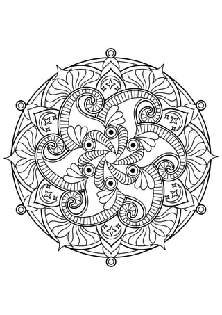 Magic Mandalas - Printable Coloring Pages for Adults | PDF