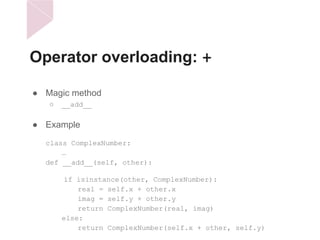 Magic Methods (Python meetup) | PDF