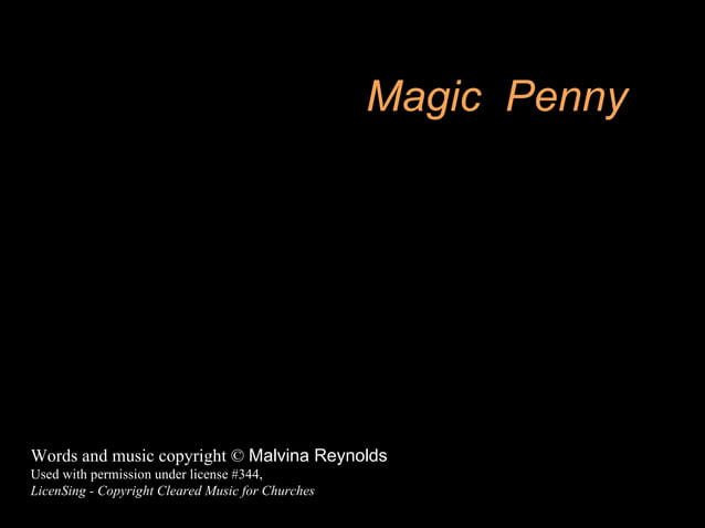 Magic penny | PPT