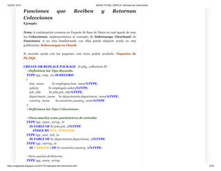 MAGIC PL_SQL ORACLE_ Ejemplos de Colecciones.pdf