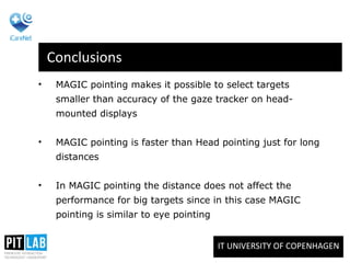 Magic pointing iswc2015 | PPT