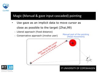 Magic pointing iswc2015 | PPT