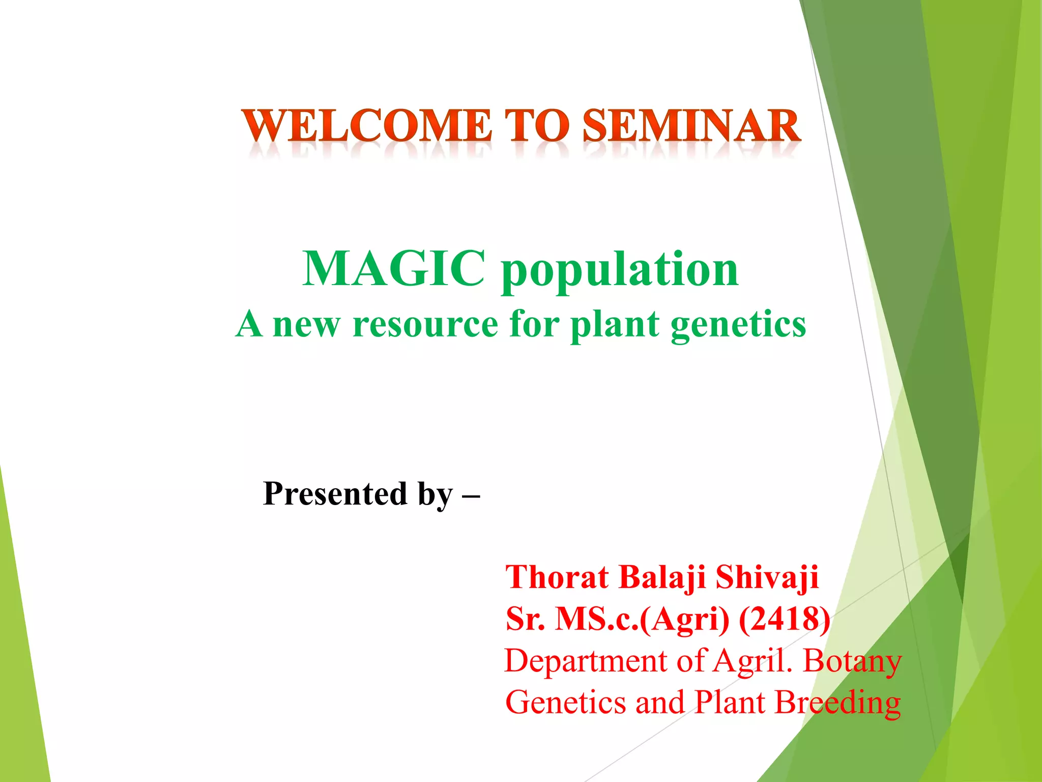 Magic population | PPTX