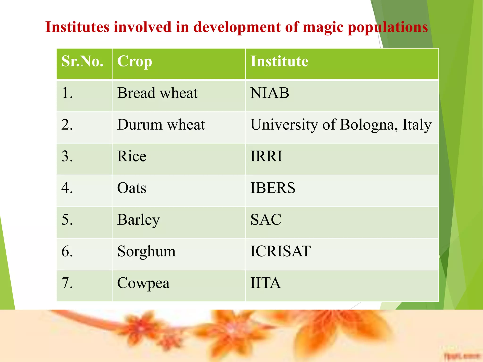 Magic population | PPTX