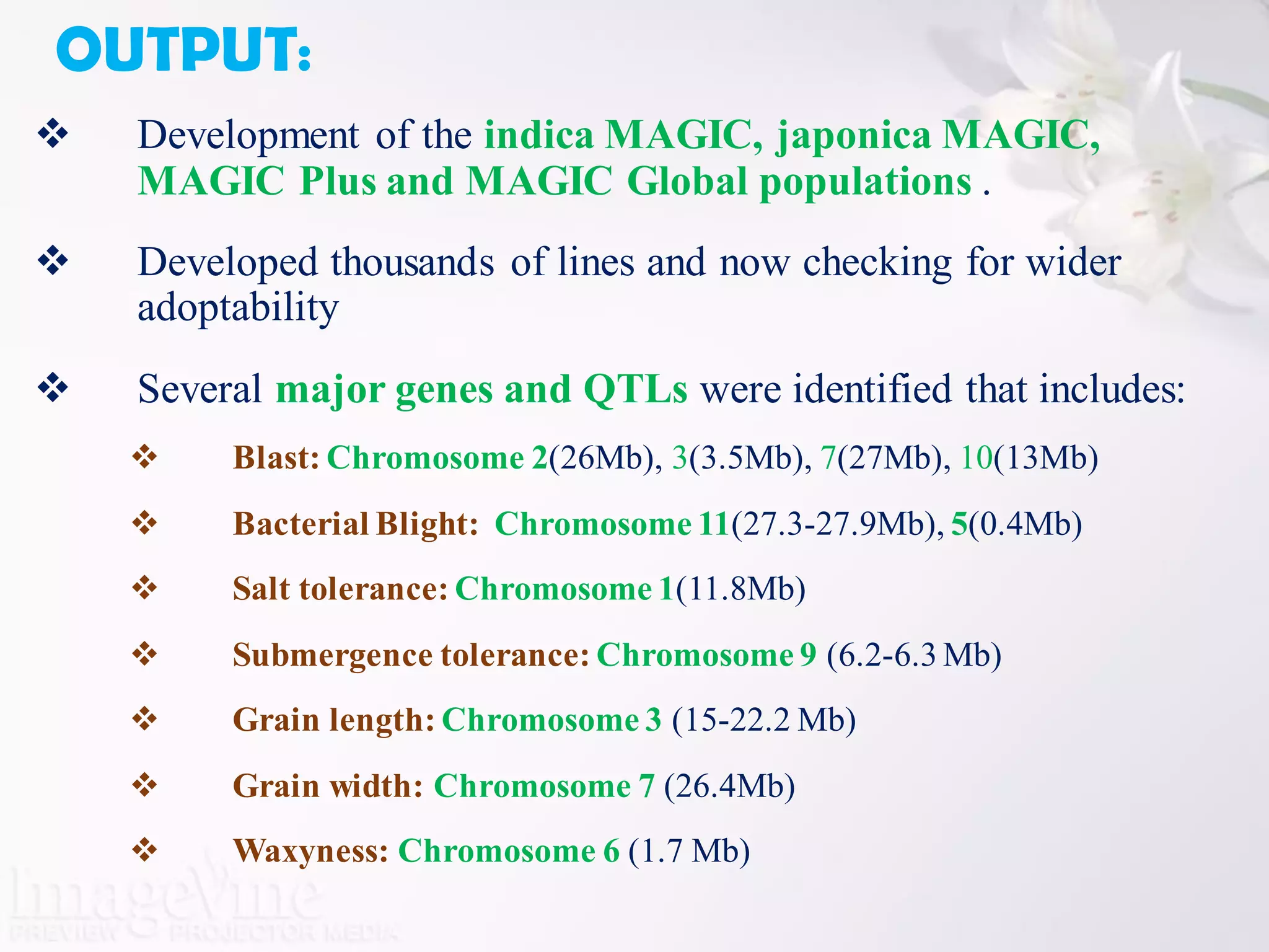 MAGIC populations and its role in crop improvement | PDF