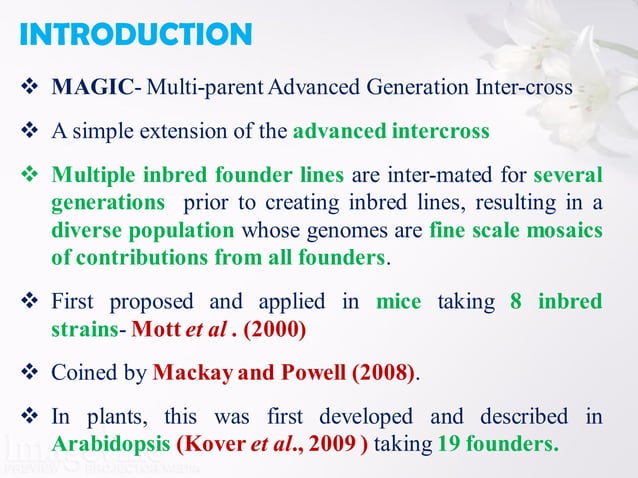 MAGIC populations and its role in crop improvement | PDF