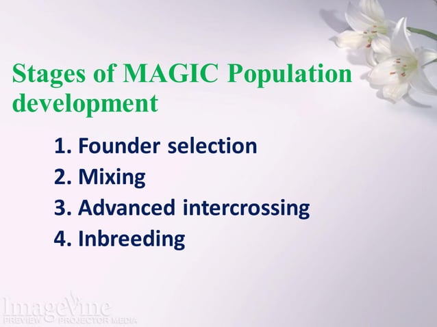 MAGIC populations and its role in crop improvement | PDF