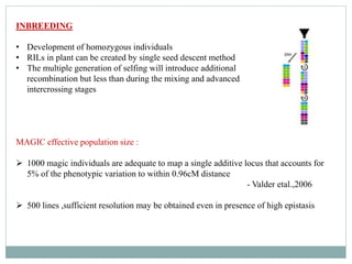 MAGIC population and its application in crop improvement | PPTX