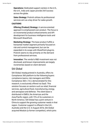 Magic quadrant for operational risk management solutions | PDF