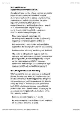 Magic quadrant for operational risk management solutions | PDF