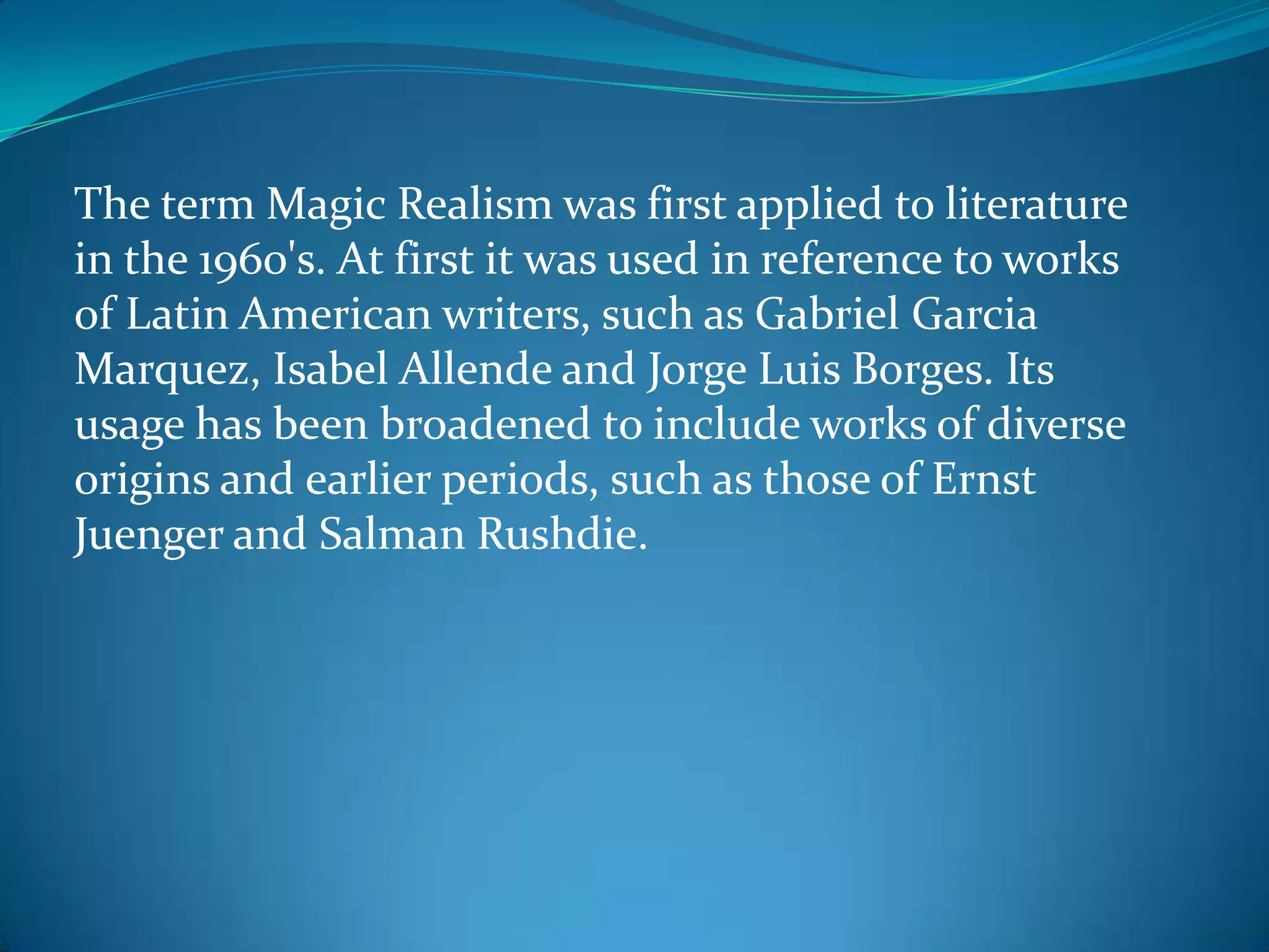 Magic realism | PPTX