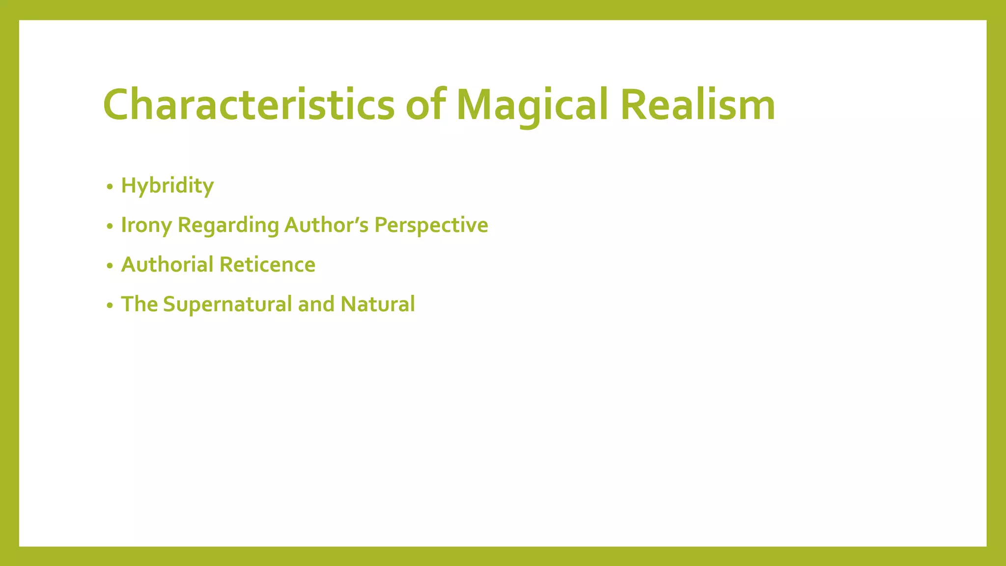 Magic realism | PPTX