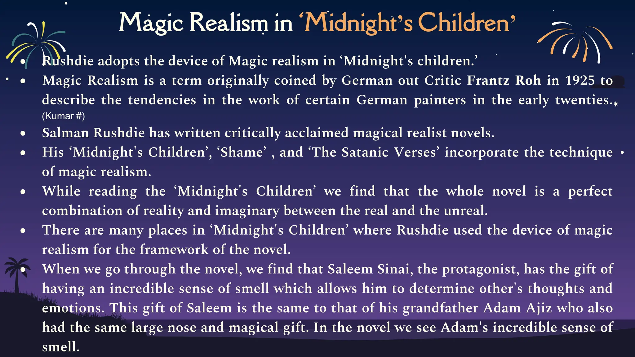 Magical Realism in 'Midnight's Children' - Paper 202 | PPTX