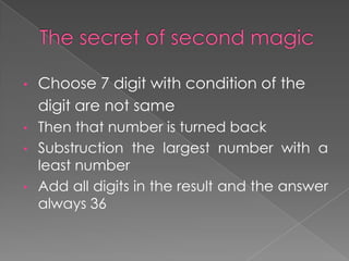 Magics of math | PPT