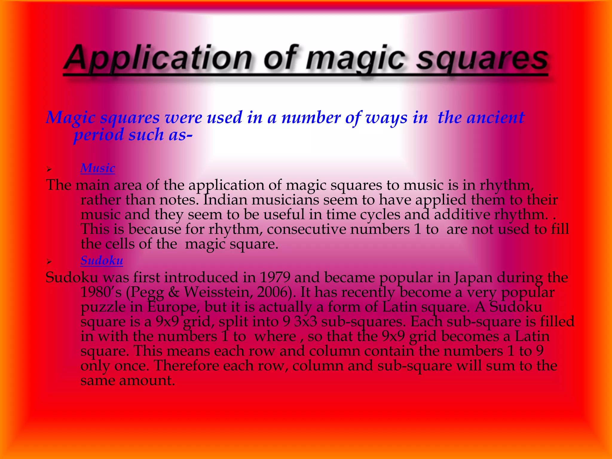 Magic square | PPTX