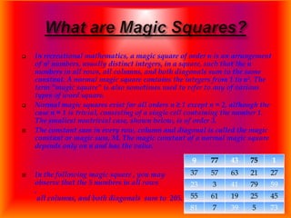 Magic square | PPTX
