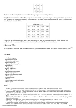Magic square wikipedia, the free encyclopedia | PDF