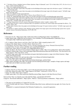 Magic square wikipedia, the free encyclopedia | PDF