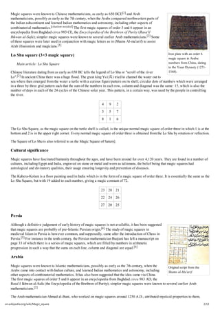 Magic square wikipedia, the free encyclopedia | PDF