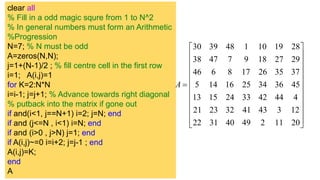 Magic Square for odd n.pptx | Science