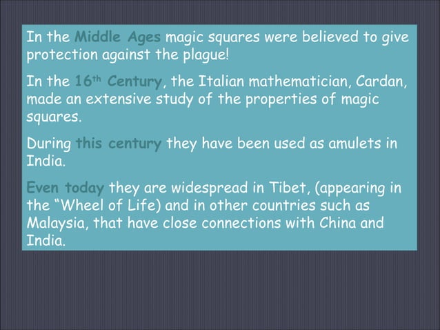 Magic squares | PPT