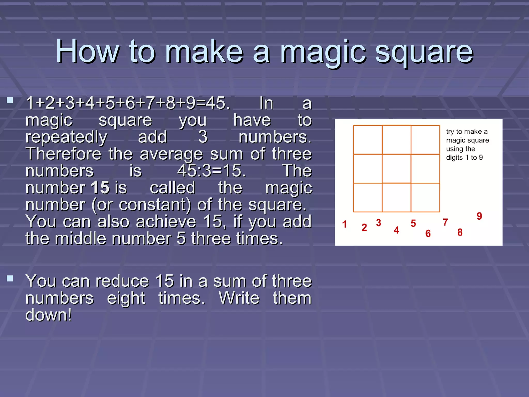 Magic squares | PPT
