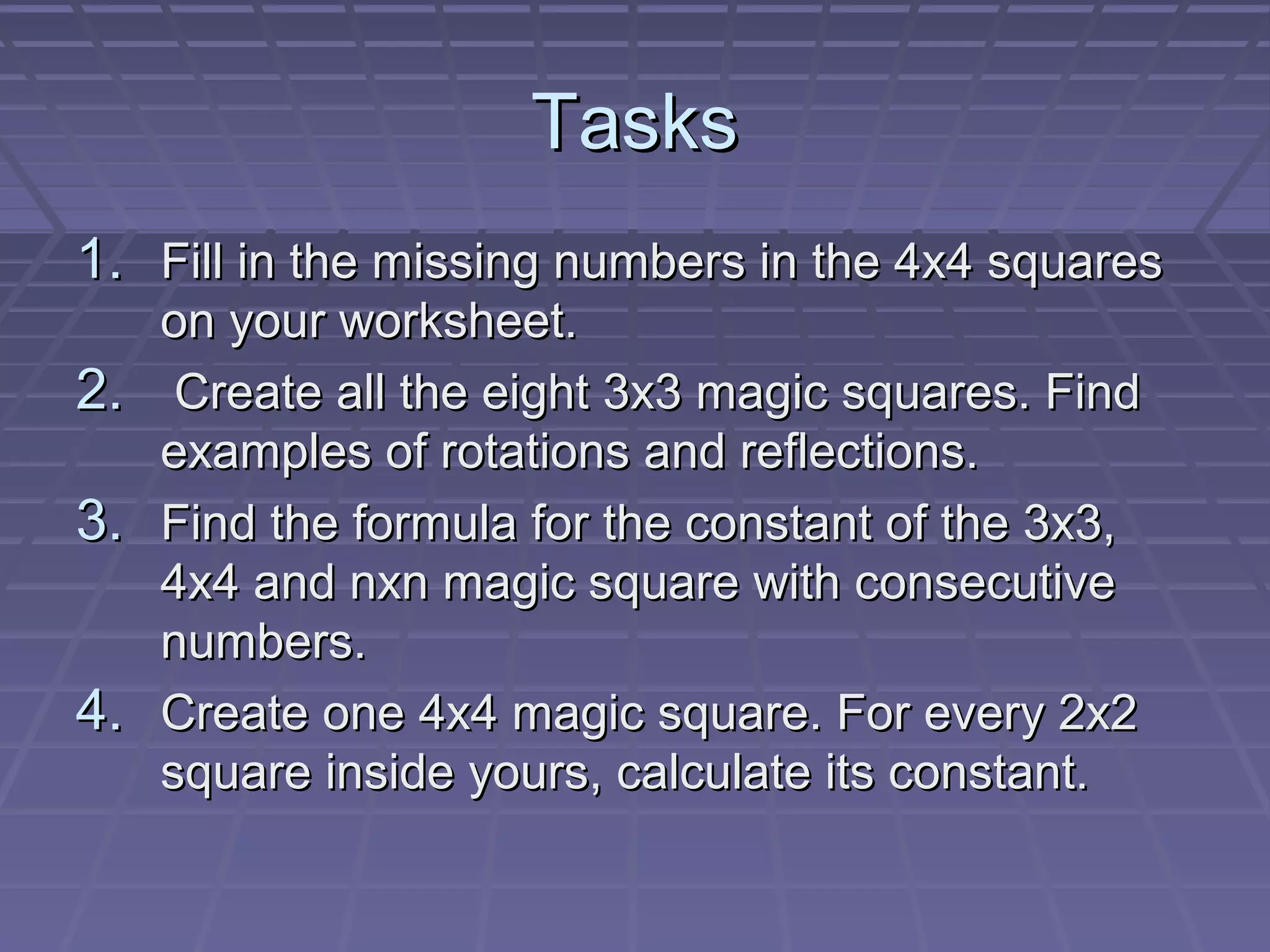 Magic squares | PPT