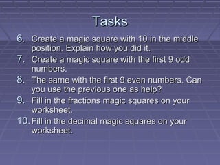 Magic squares | PPT