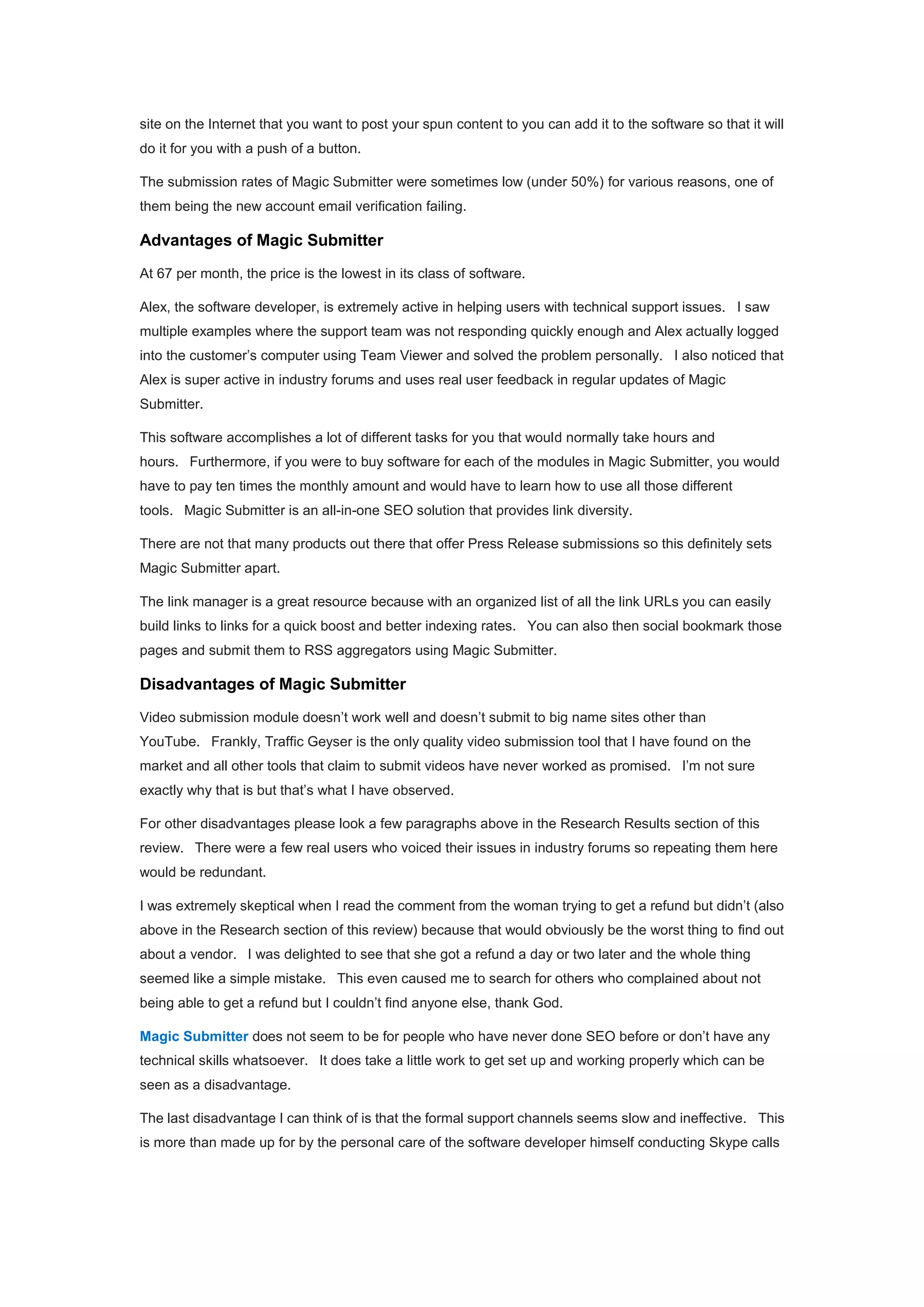 Magic submitter tutorial | PDF