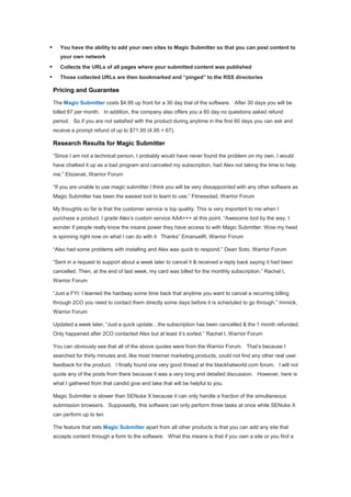 Magic submitter tutorial | PDF