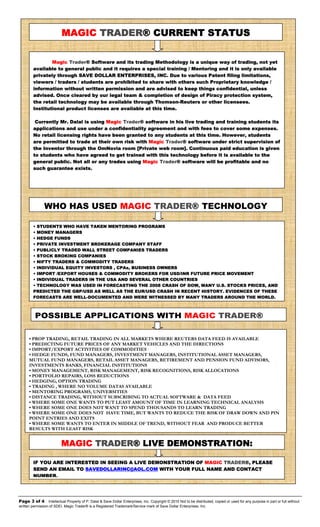 Magic Trader® Overview | PDF | Stocks and Bonds | Personal Investing