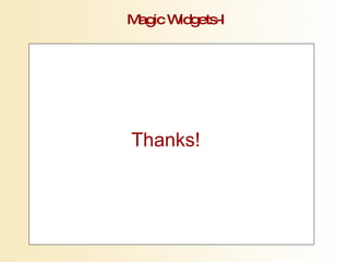 Magic Widgets | PPT
