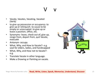 Magic words 0101 | PPTX