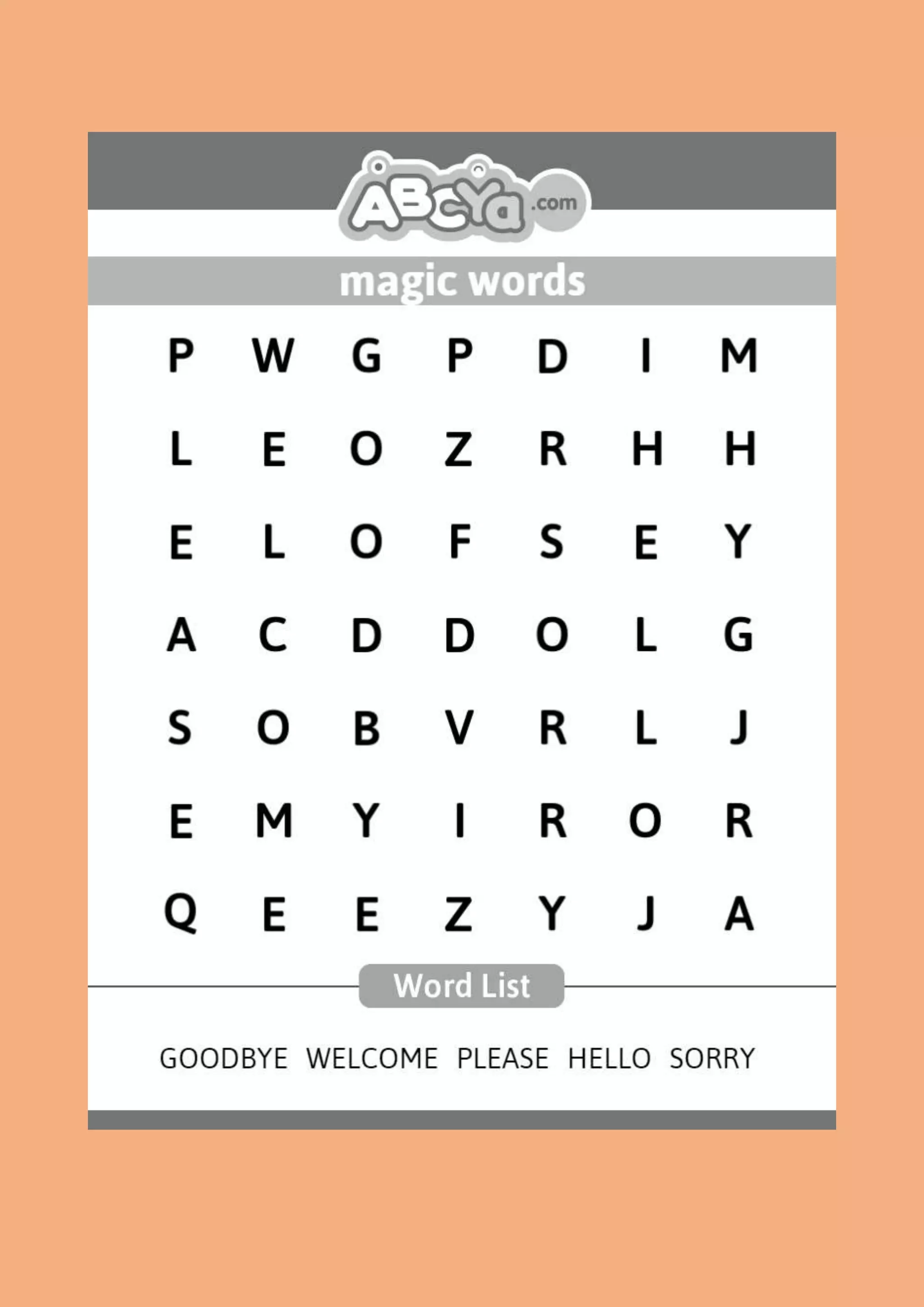 eTwinning: Magic Words Puzzles | PDF